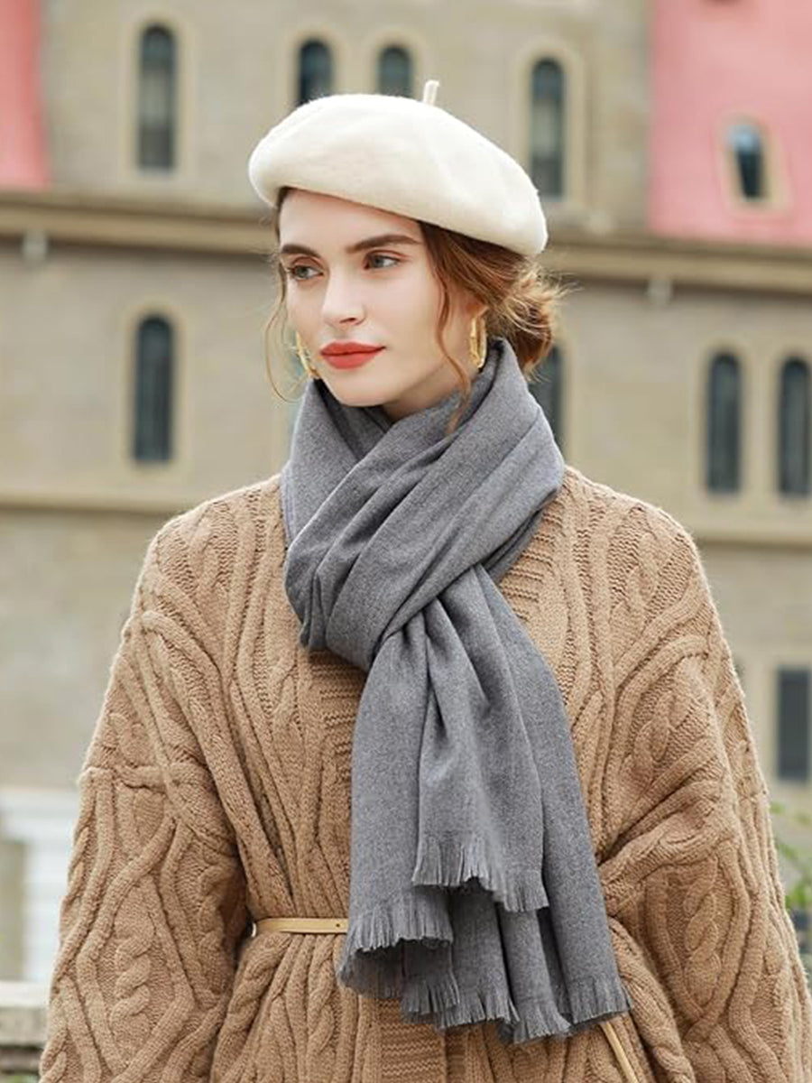 Shahmina Woolen Shawl in Steel Grey – Perfect Winter Shawl – The Hijab ...