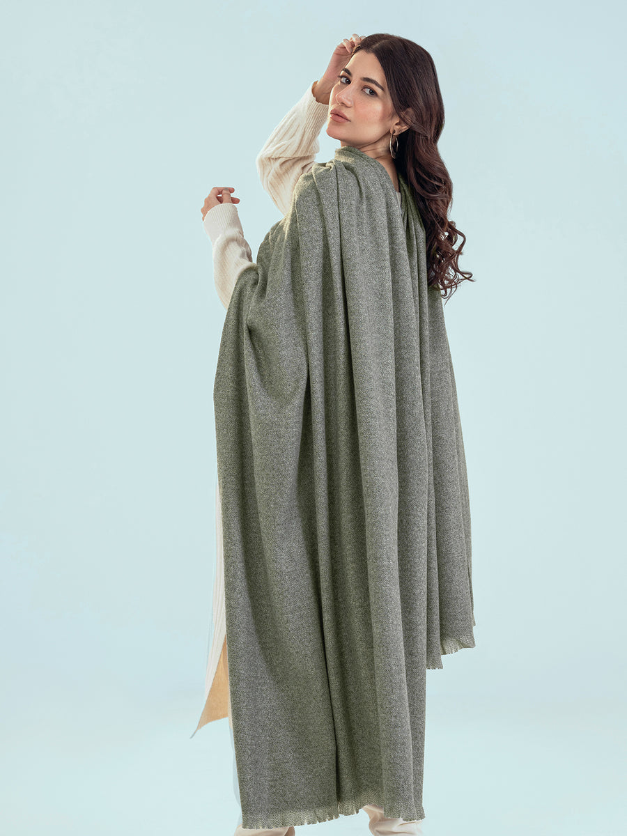 Pure Cashmere Wool Shawl Titanium – Elegance in Every Drape – The Hijab ...